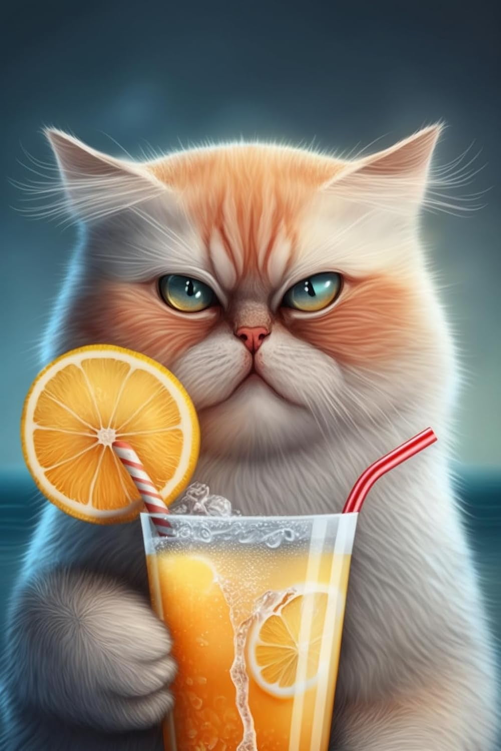 The Cat Who Drinks Orange Juice Puzzles for Adults 500 Pieces ...