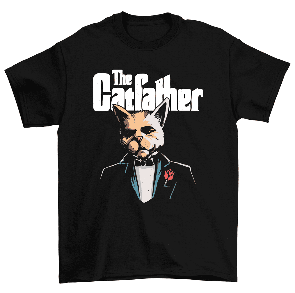 The Catfather Cat Dad T-Shirt Men - Walmart.com