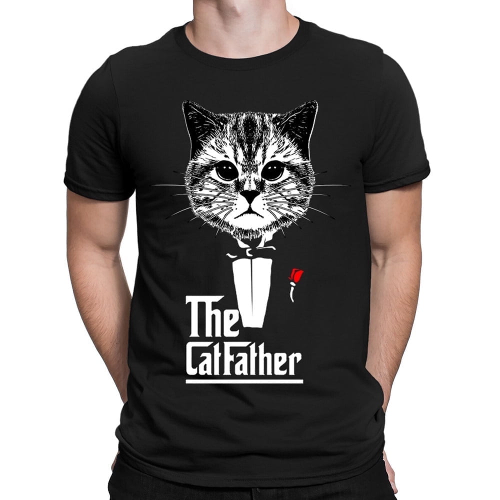The Catfather Funny Cat Dad Kitten Father Pops Novelty Mens T-Shirts Top #BAL【 】 - Walmart.com