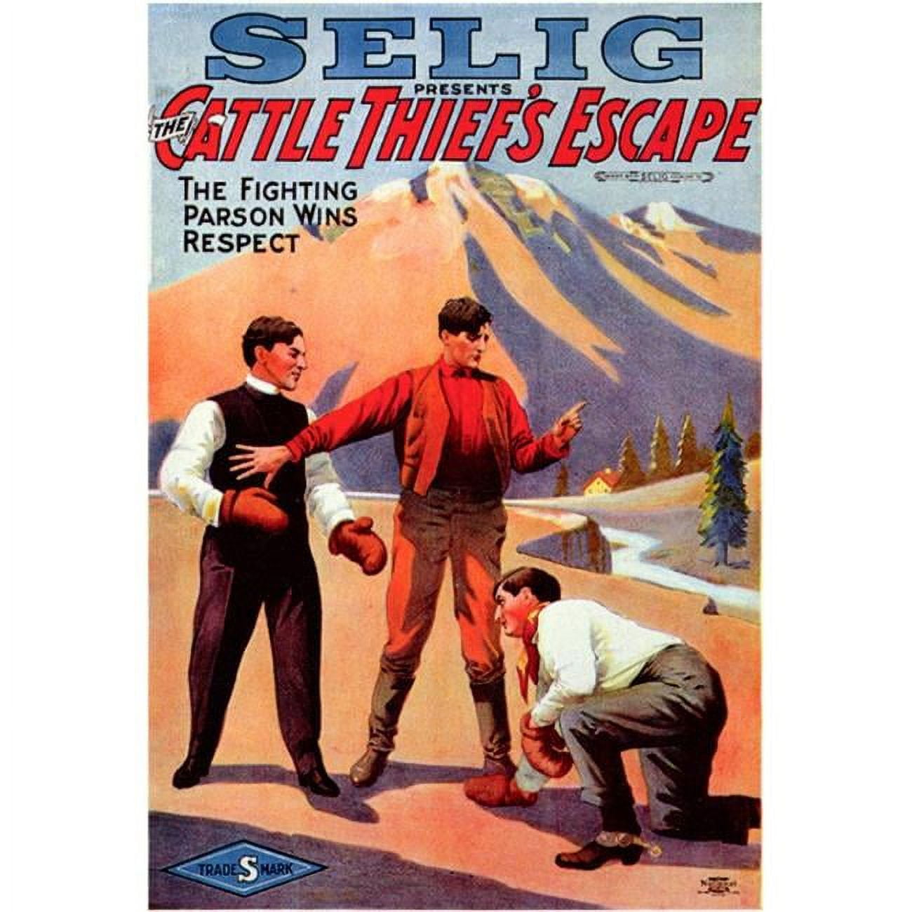 The Cattle Thiefs Escape Movie Poster - 27 x 40 in. - Walmart.com