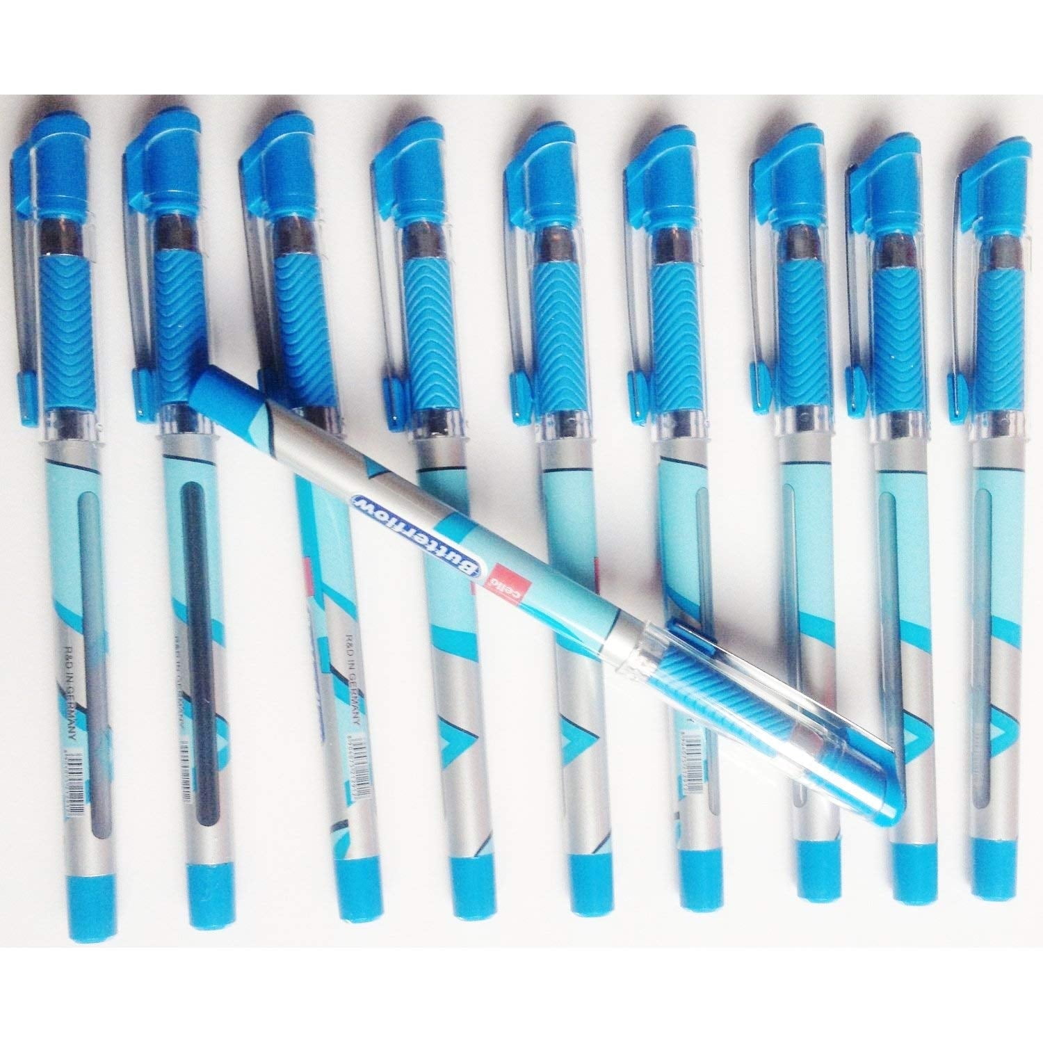The Cello Butterflow Ballpoint Pen (Blue, Pack of 10) - Walmart.com