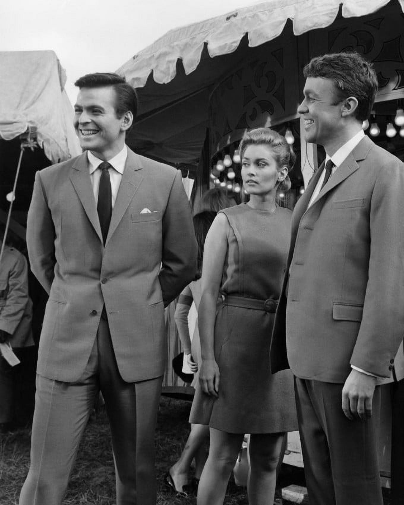 The Champions Stuart Damon Alexandra Bastedo William Gaunt all smiling ...