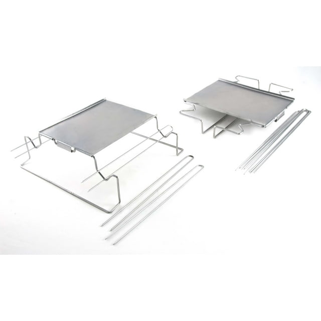 The Charcoal Companion Stainless Steel S'mores Folding Roasting Rack ...