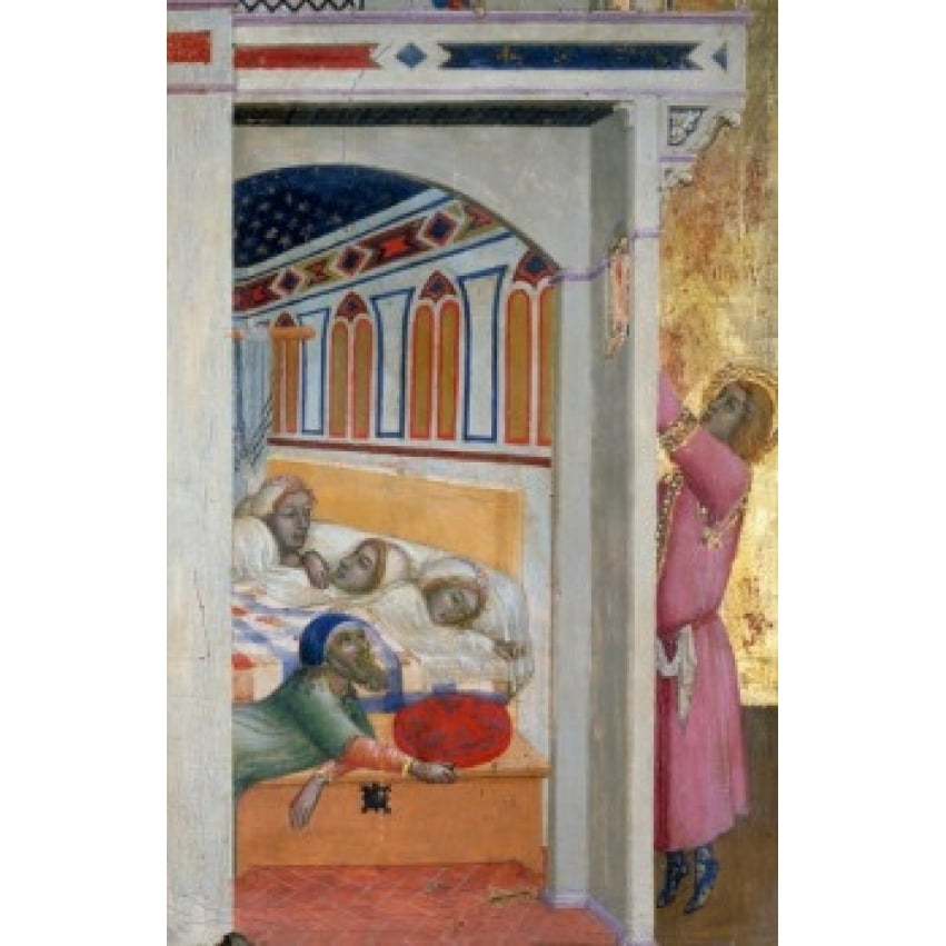 The Charity of Saint Nicholas of Bari by Ambrogio Lorenzetti 14th Century France Paris Musee du ...