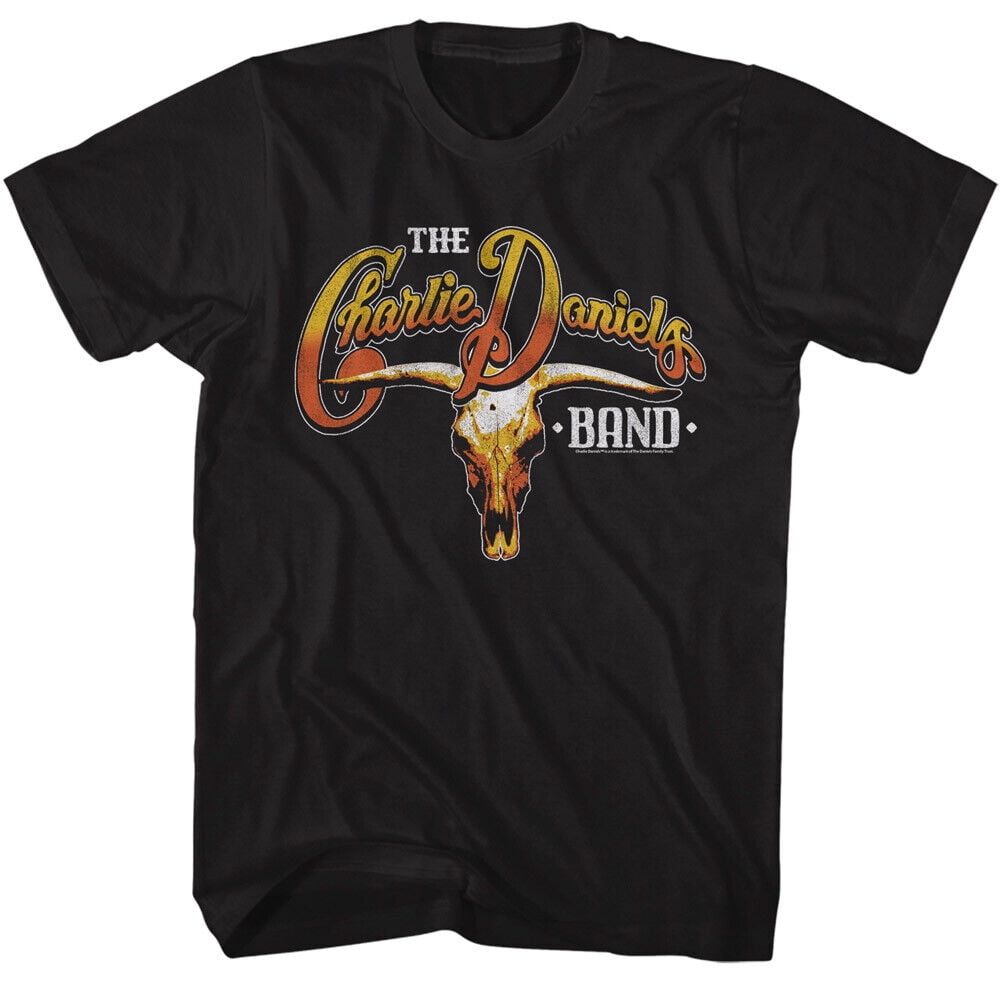 The Charlie Daniels Band Logo Bull Head With Horns Men's T Shirt Rock ...
