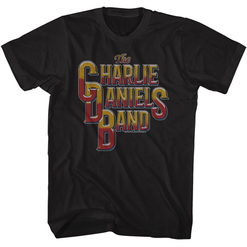 The Charlie Daniels Band Vintage Red & Yellow Logo Men's T Shirt Rock ...