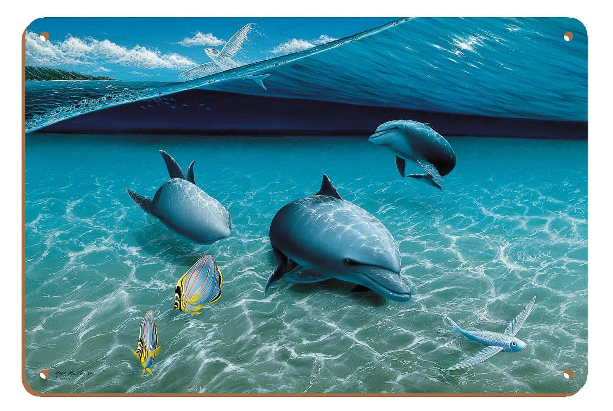 The Chase - Hawaiian Spinner Dolphins (Naiʻa) - From an Original Color ...