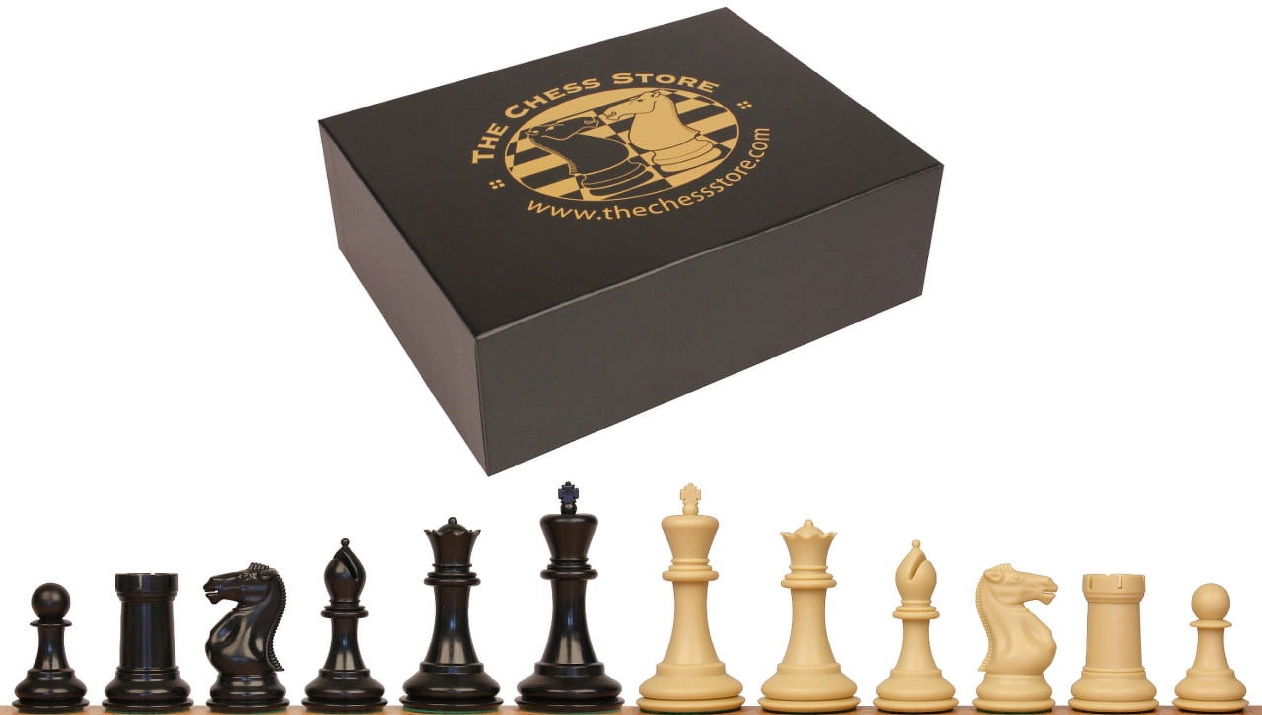 The Chess Store Conqueror Tournament Size Triple Plastic Chess Pieces ...
