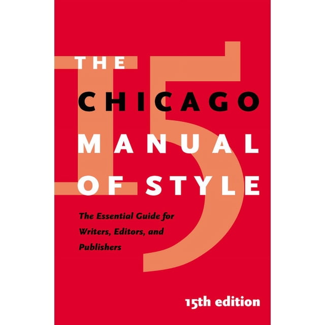 The Chicago Manual of Style, 15th Edition (Edition 15) (Hardcover ...