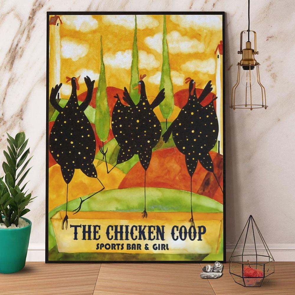 The Chicken Coop Sports Bar & Girl Paper Poster No Frame Matte Wall Art ...