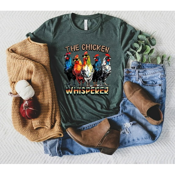 The Chicken Whisperer Shirt, Chicken Shirts, Women's Chicken Shirt ...