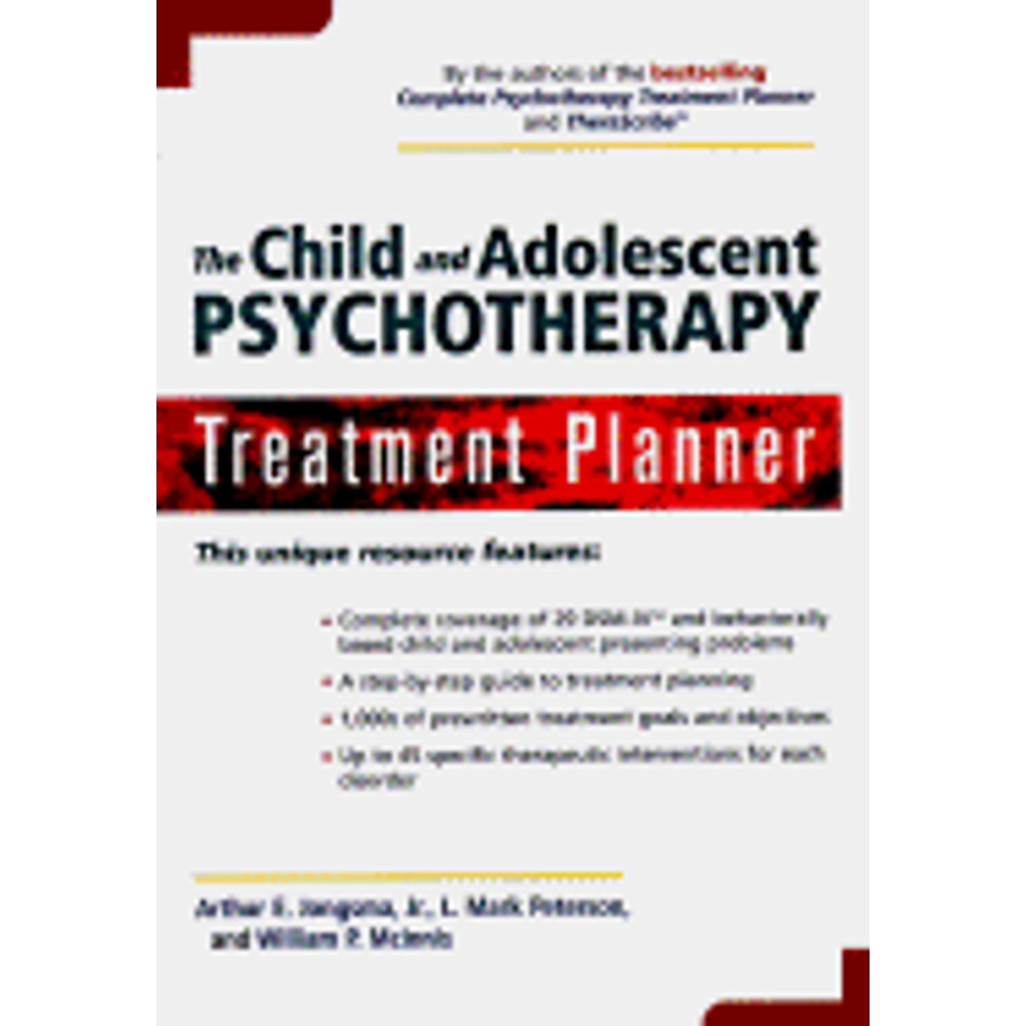 The Child and Adolescent Psychotherapy Treatment Planner - Walmart.com
