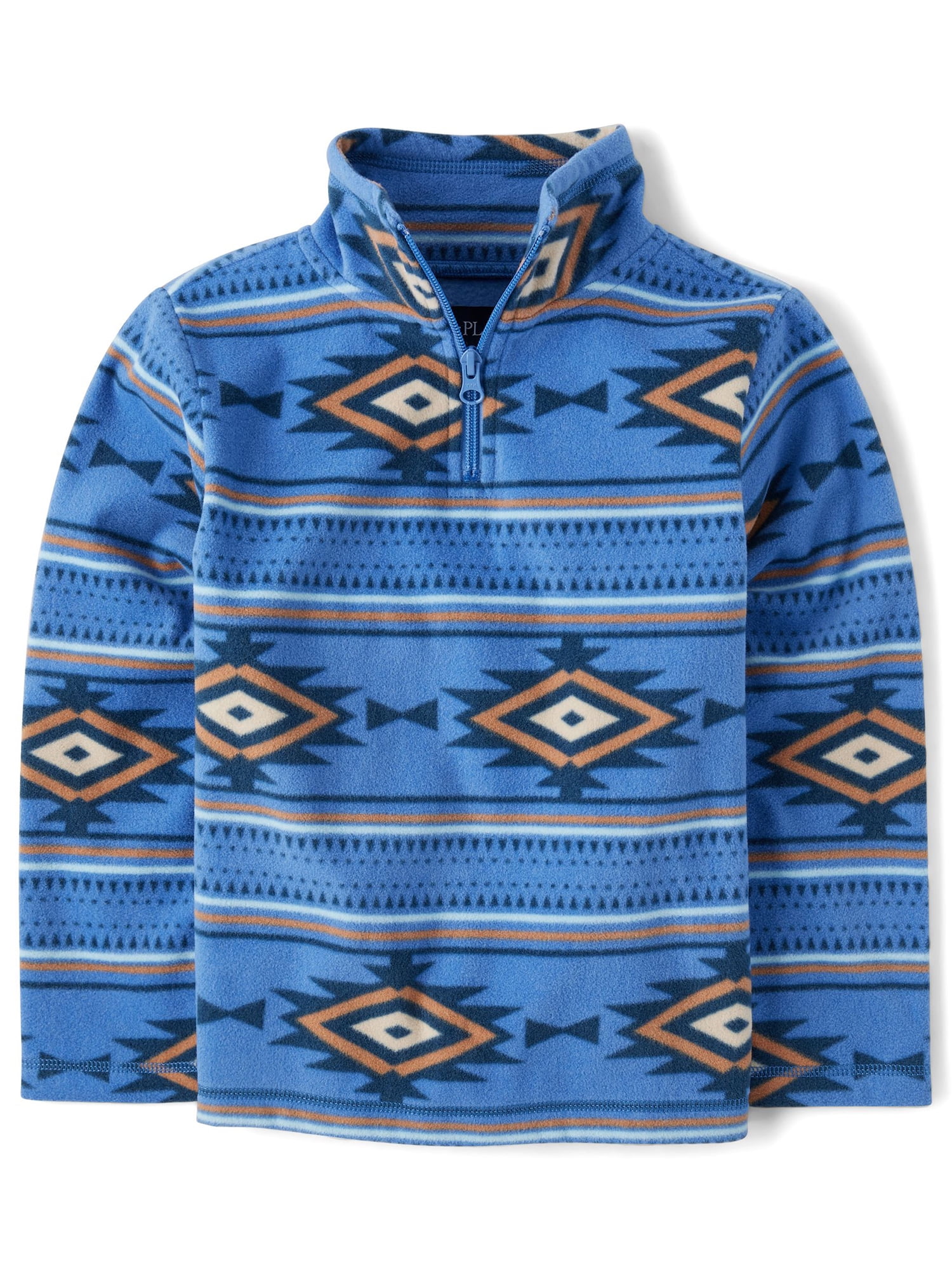 The Children's Place Boys Long Sleeve Half Zip Fleece Pullover, Sizes ...