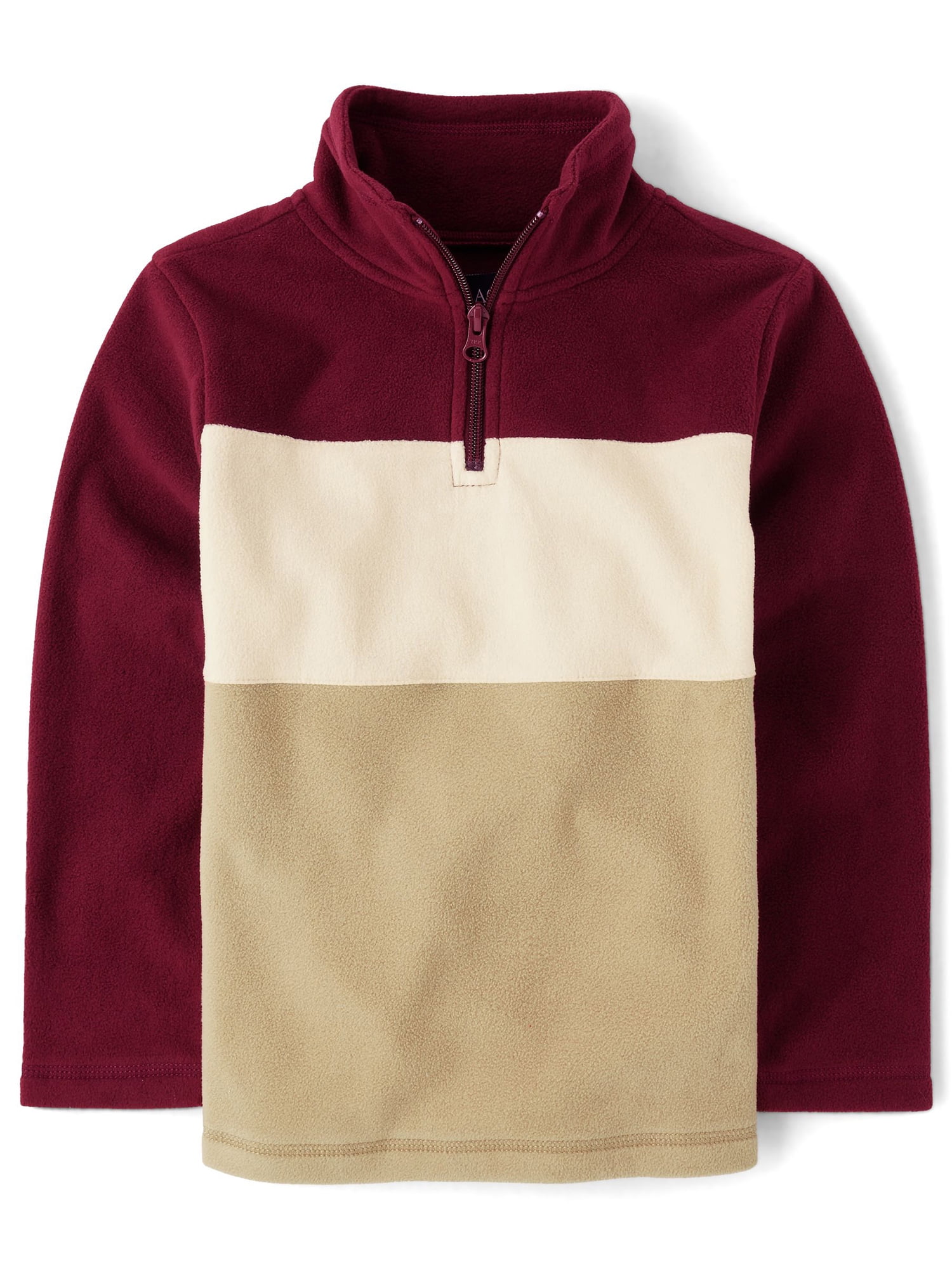 The Children's Place Boys Long Sleeve Half Zip Fleece Pullover, Sizes ...