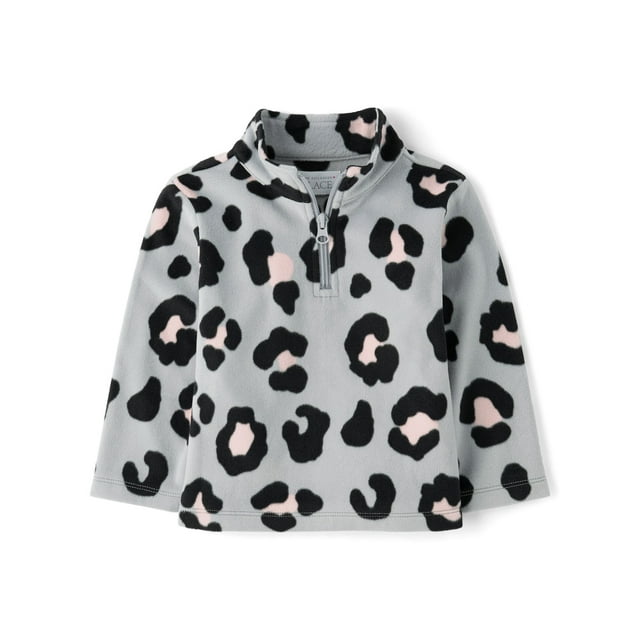 The Children's Place Toddler Girls Half Zip Fleece Pullover, Sizes 12M ...