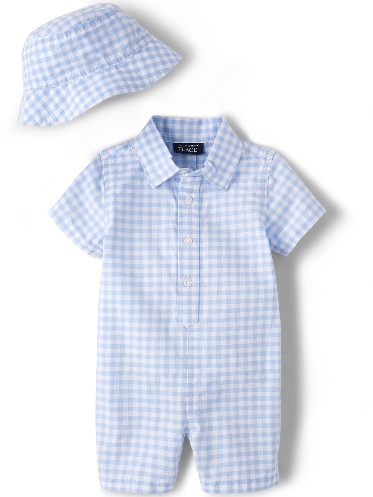 The Children's Place Baby Boy Romper Set, Sizes 0-9 Months - Walmart.com