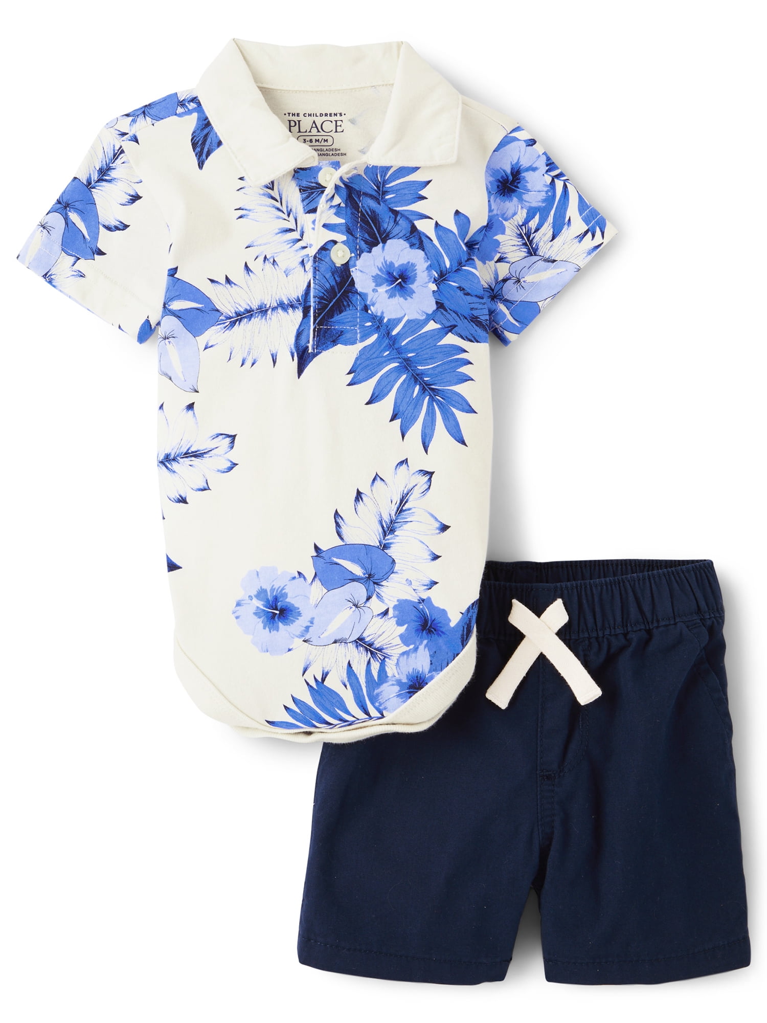 The Children's Place Baby Boy Two-Piece Woven and Shorts Fashion Set ...