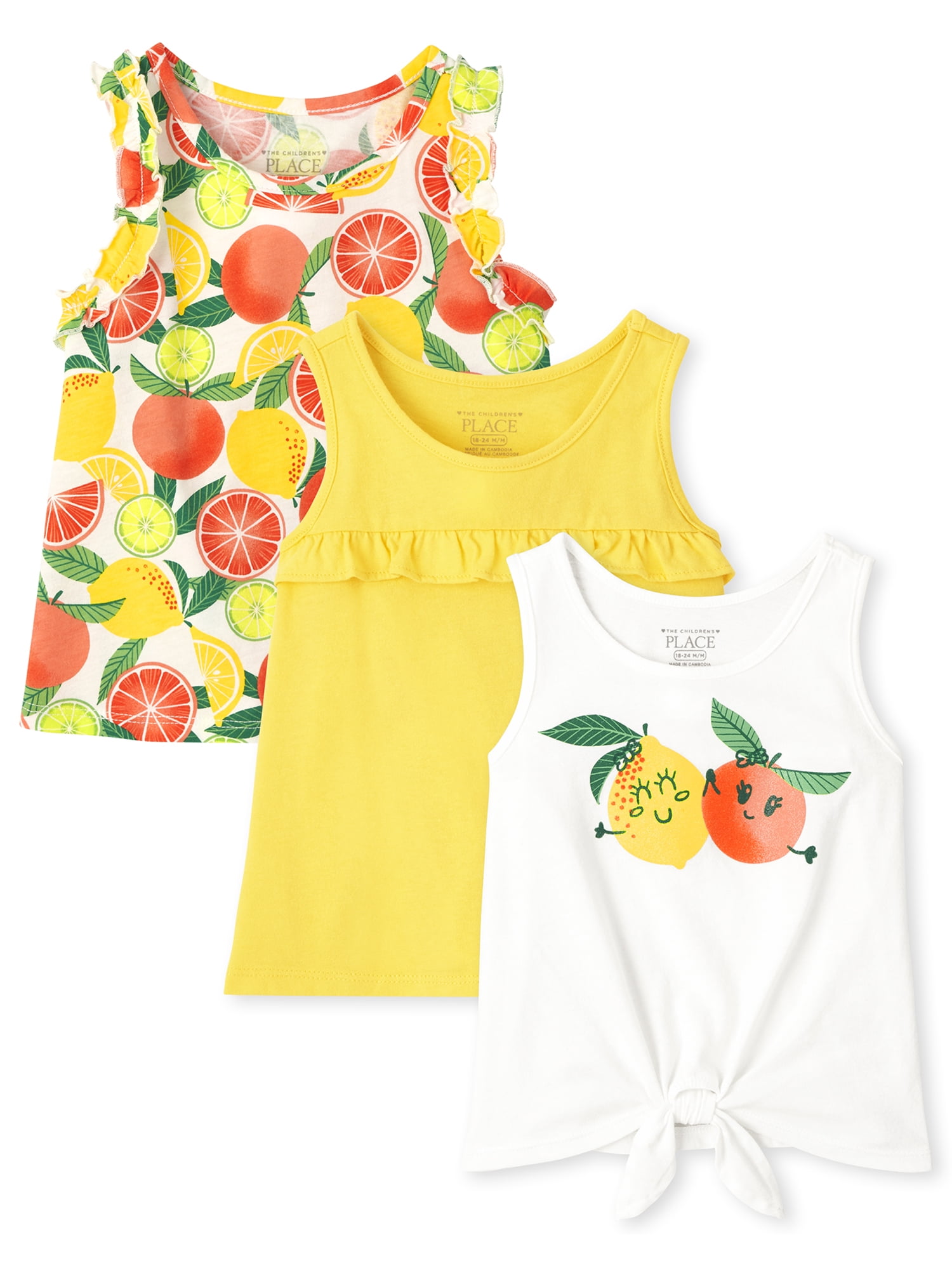 The Childrens Place Baby Girl Sleeveless Knit Tops - Sizes 12M-5T ...