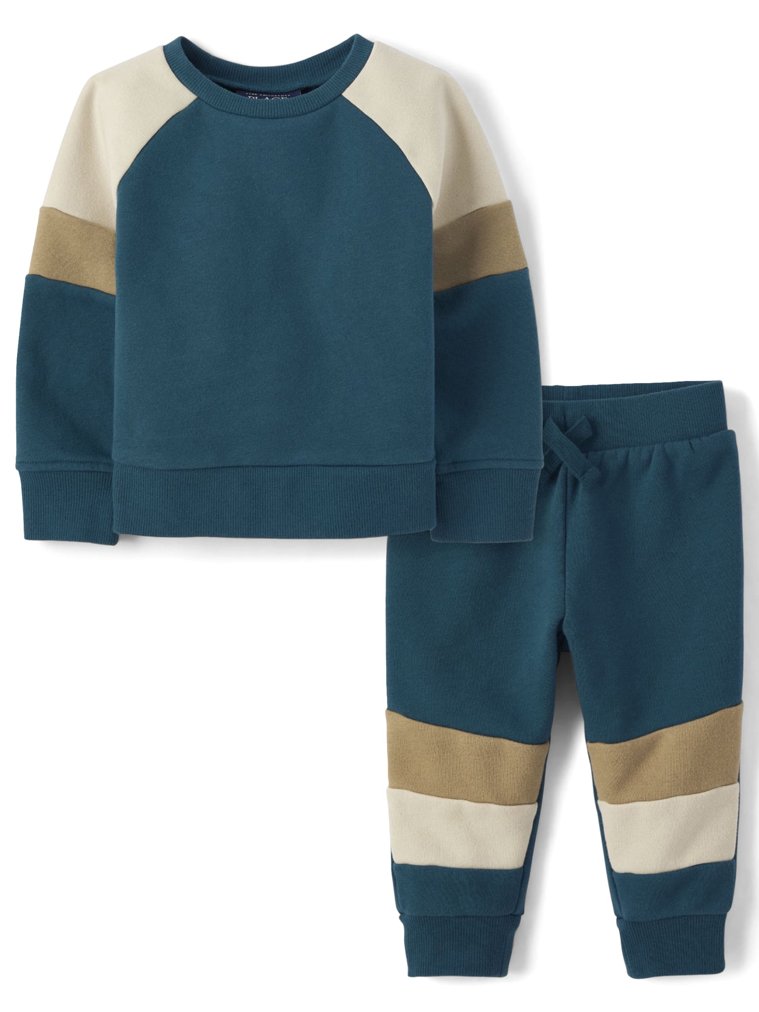 The Children's Place Baby & Toddler Boys Colorblock Sweater and Jogger ...