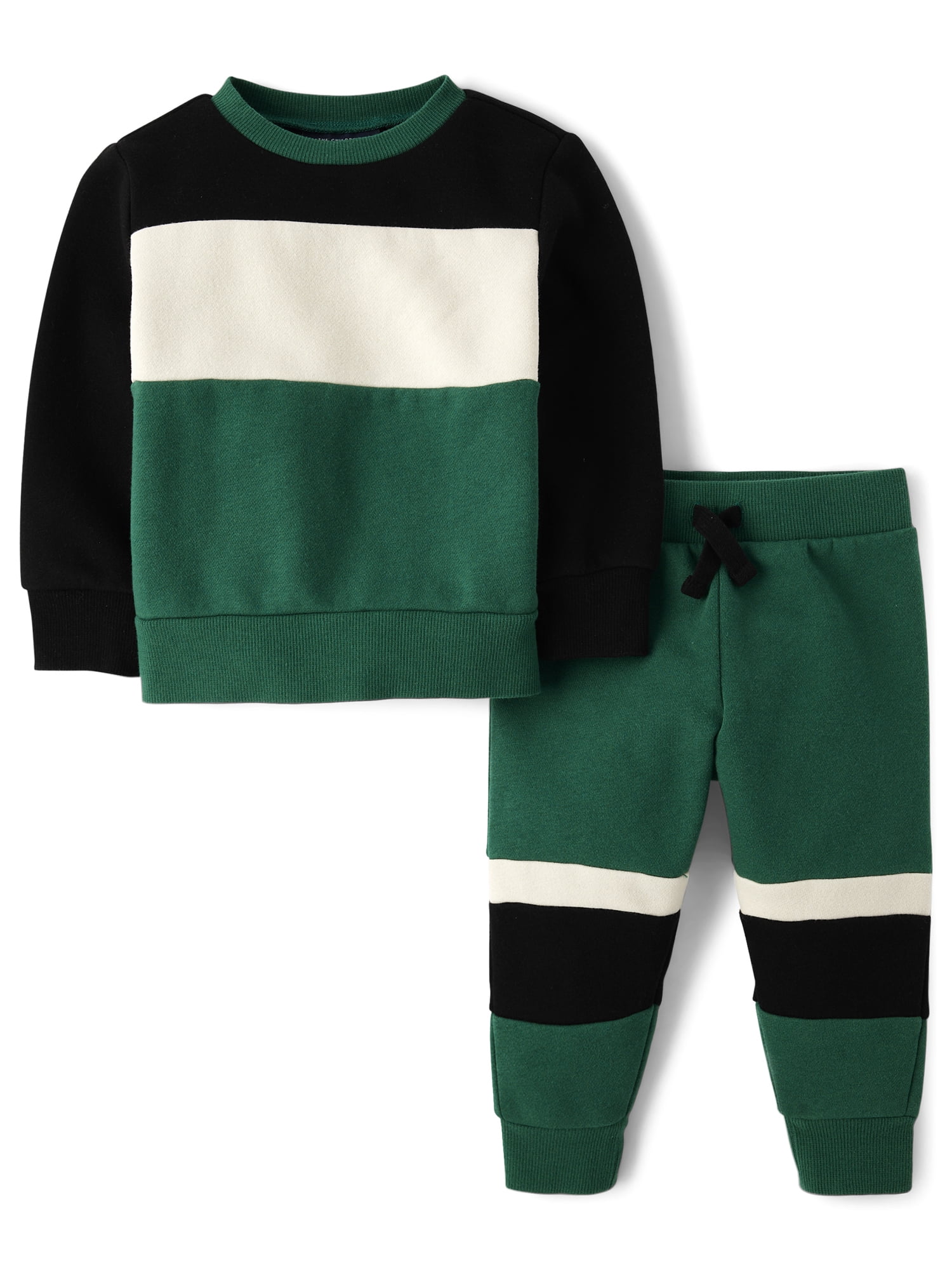 The Children's Place Baby & Toddler Boys Colorblock Sweater and Jogger ...