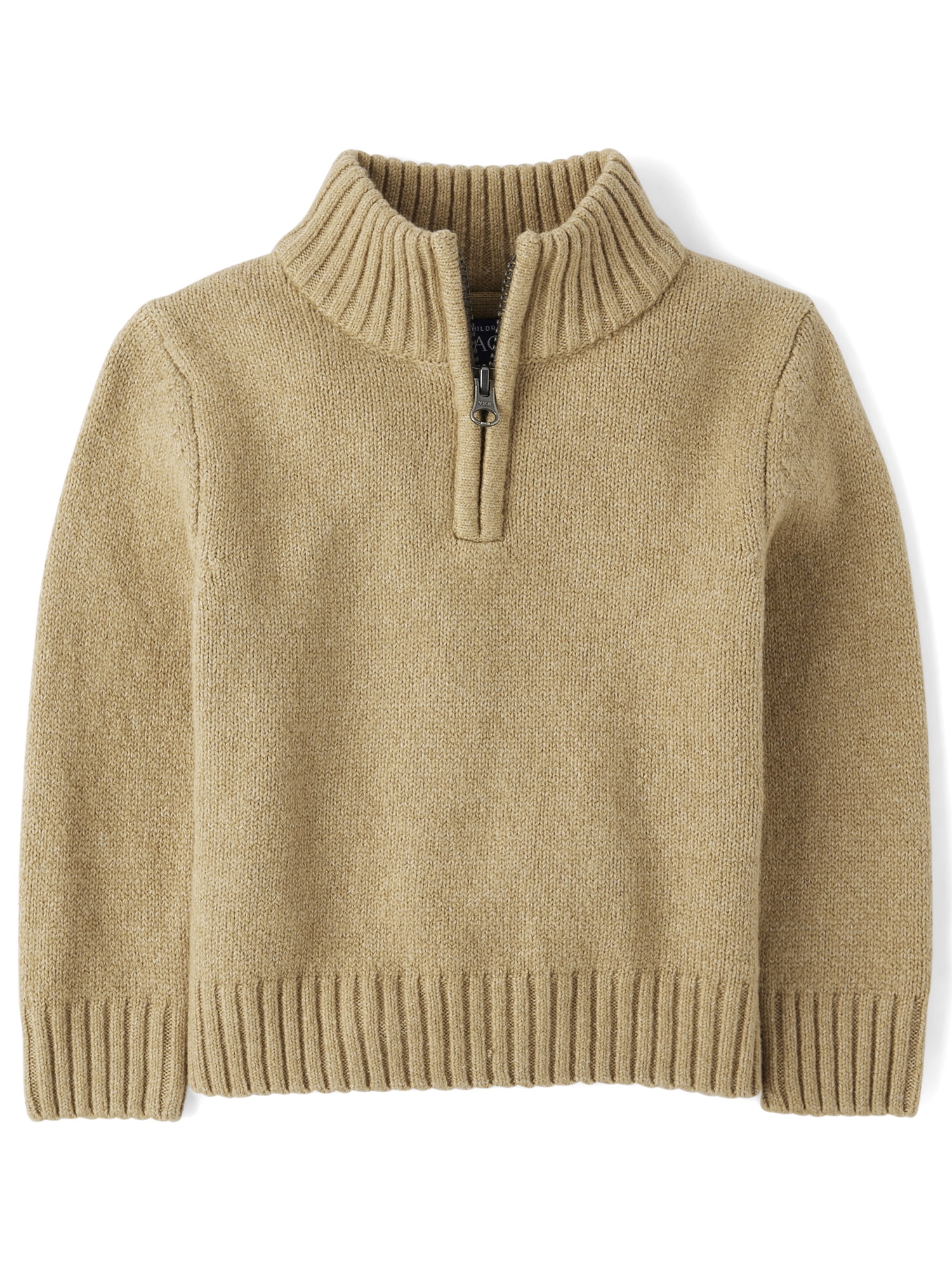The Children's Place Baby Toddler Boys Long Sleeve Half Zip Sweater ...
