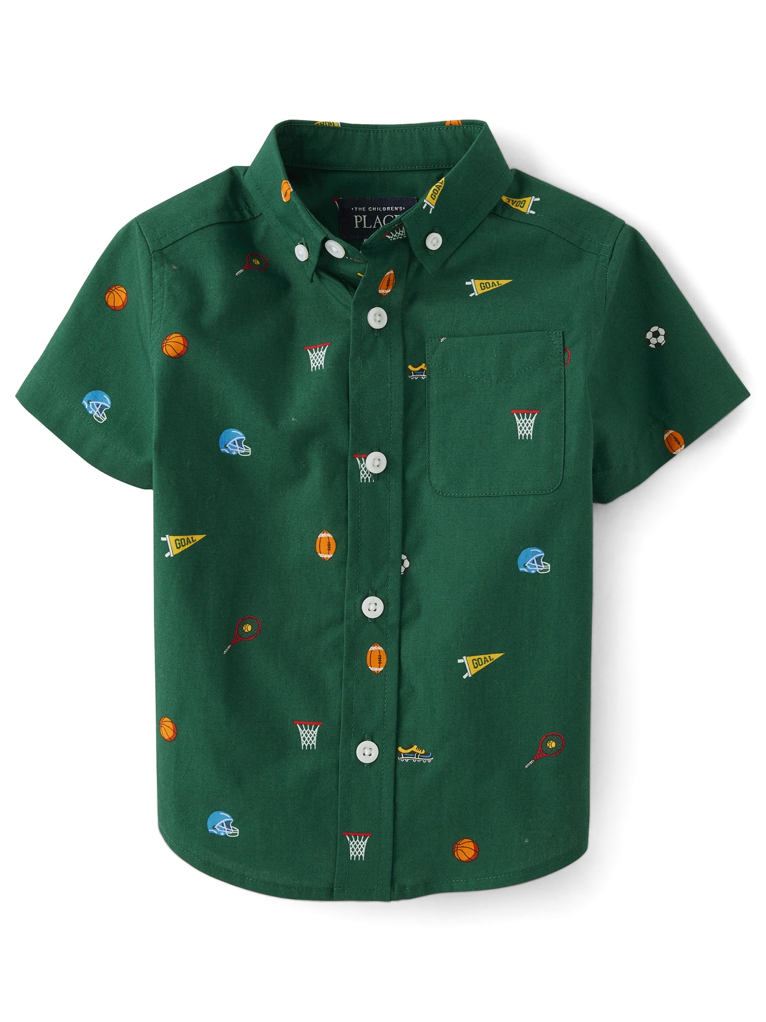 The Children's Place Baby Toddler Boys Short Sleeve School Doodle ...