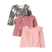 Little Star Toddler GIrl 3PC Long Sleeve Top Set, Size 9 Months-5T ...