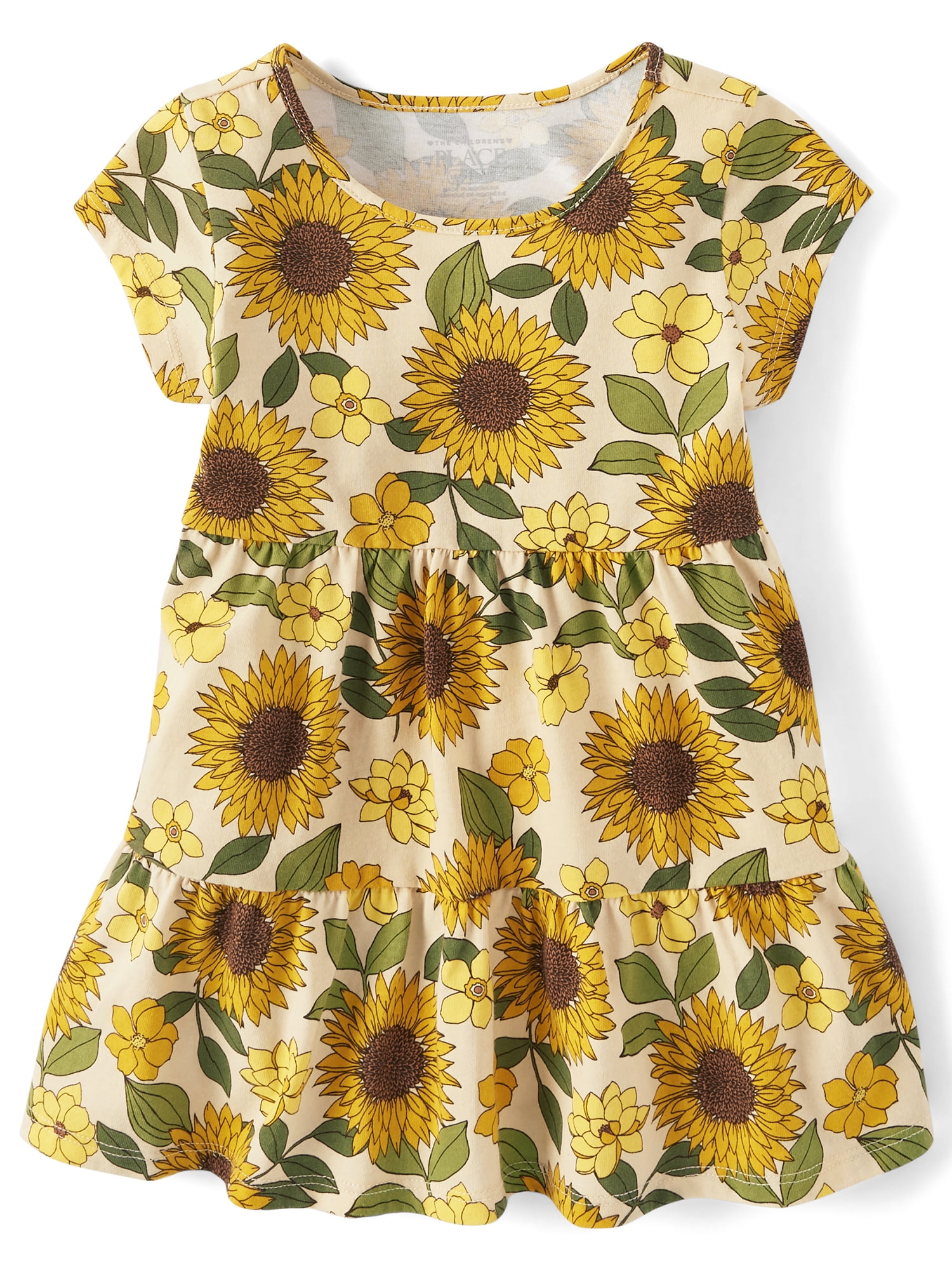 The Children's Place Baby & Toddler Girls Tiered Cotton Jersey Dress ...