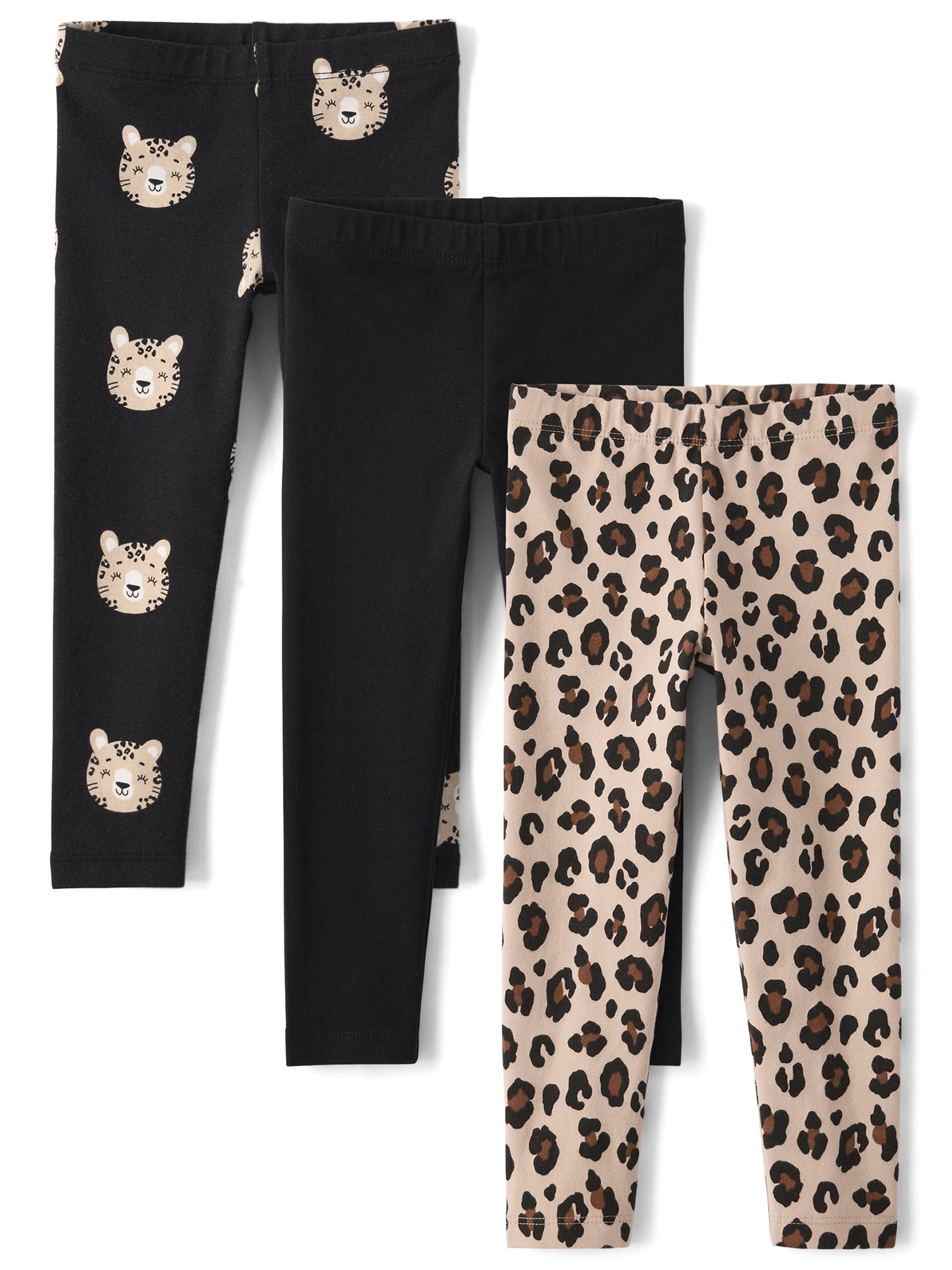 The Children's Place Baby & Toddler Girls Everyday Printed Leggings, 3 ...