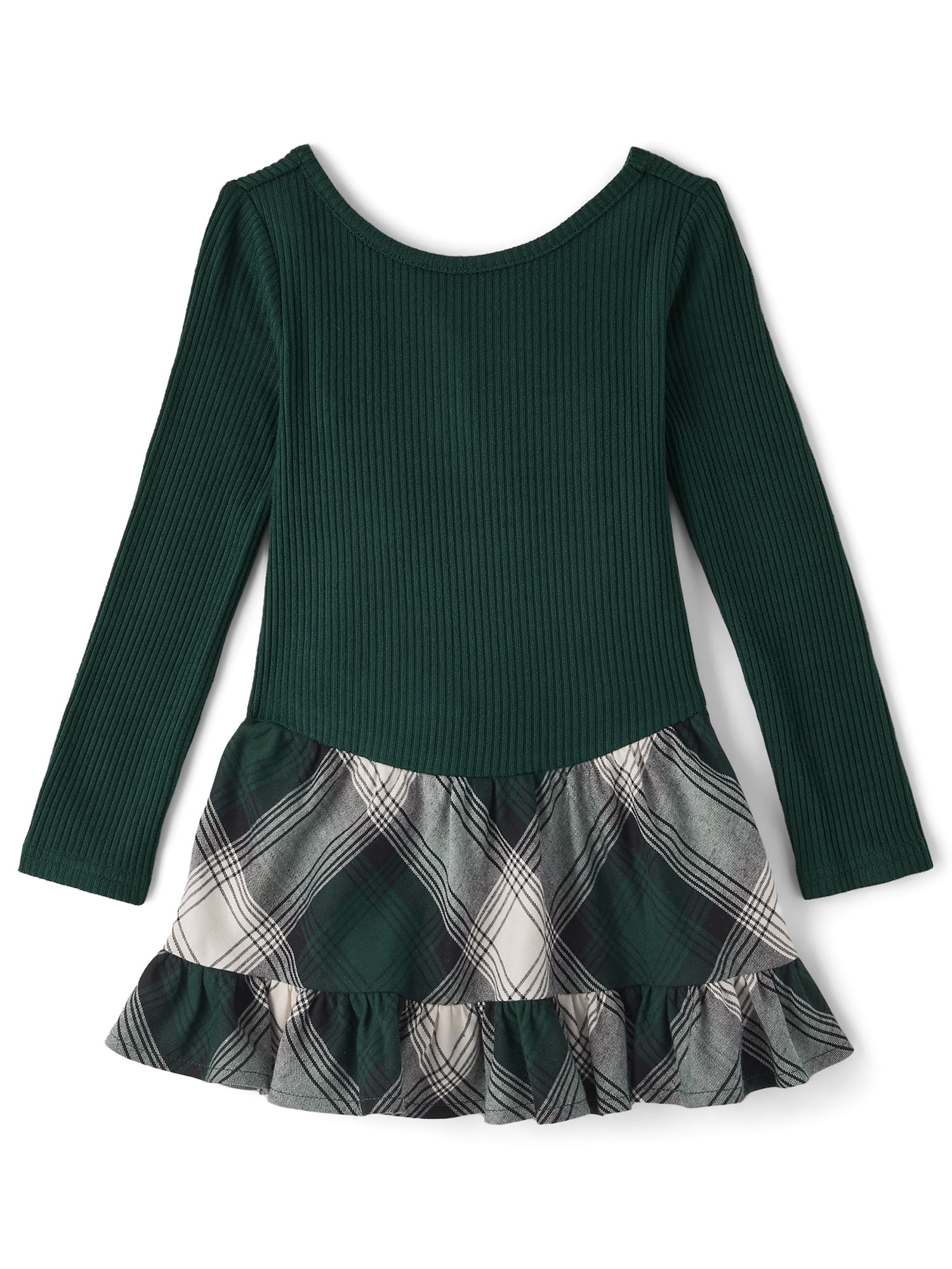 The Children's Place Baby & Toddler Girls Long Sleeve Plaid Drop Waist ...