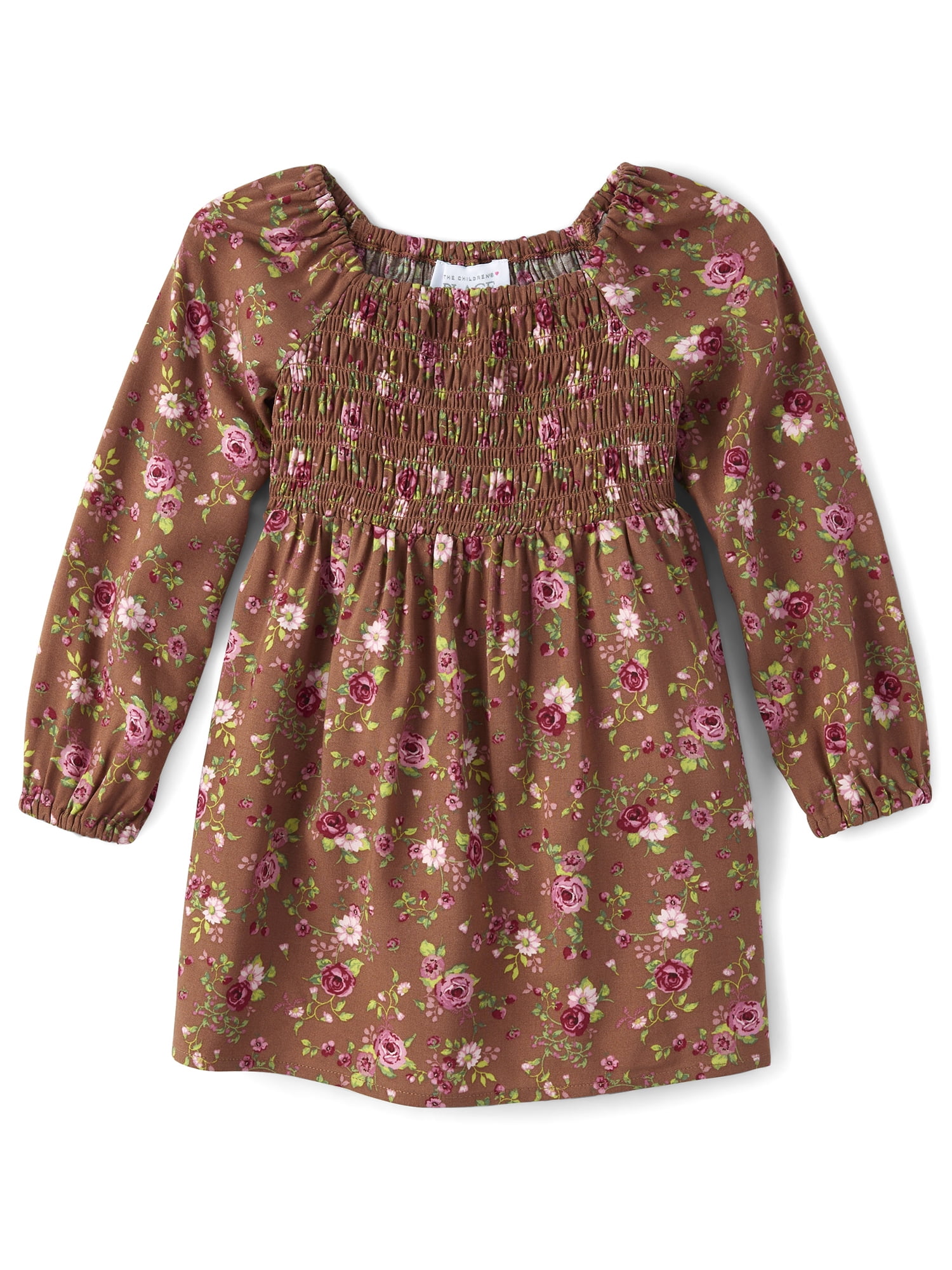The Children's Place Baby & Toddler Girls Long Sleeve Smocked Dress ...