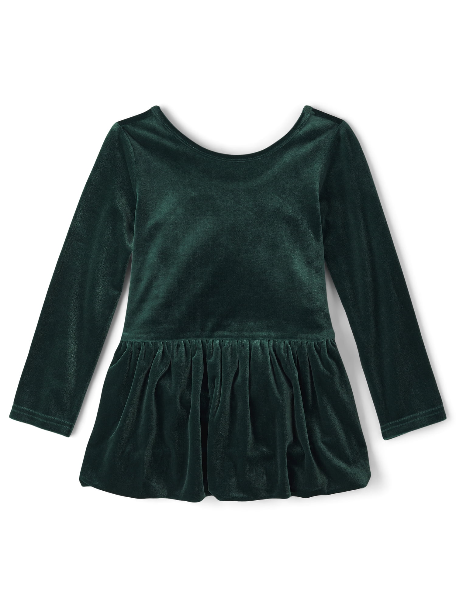 The Children's Place Baby & Toddler Girls Long Sleeve Velour Bubble ...