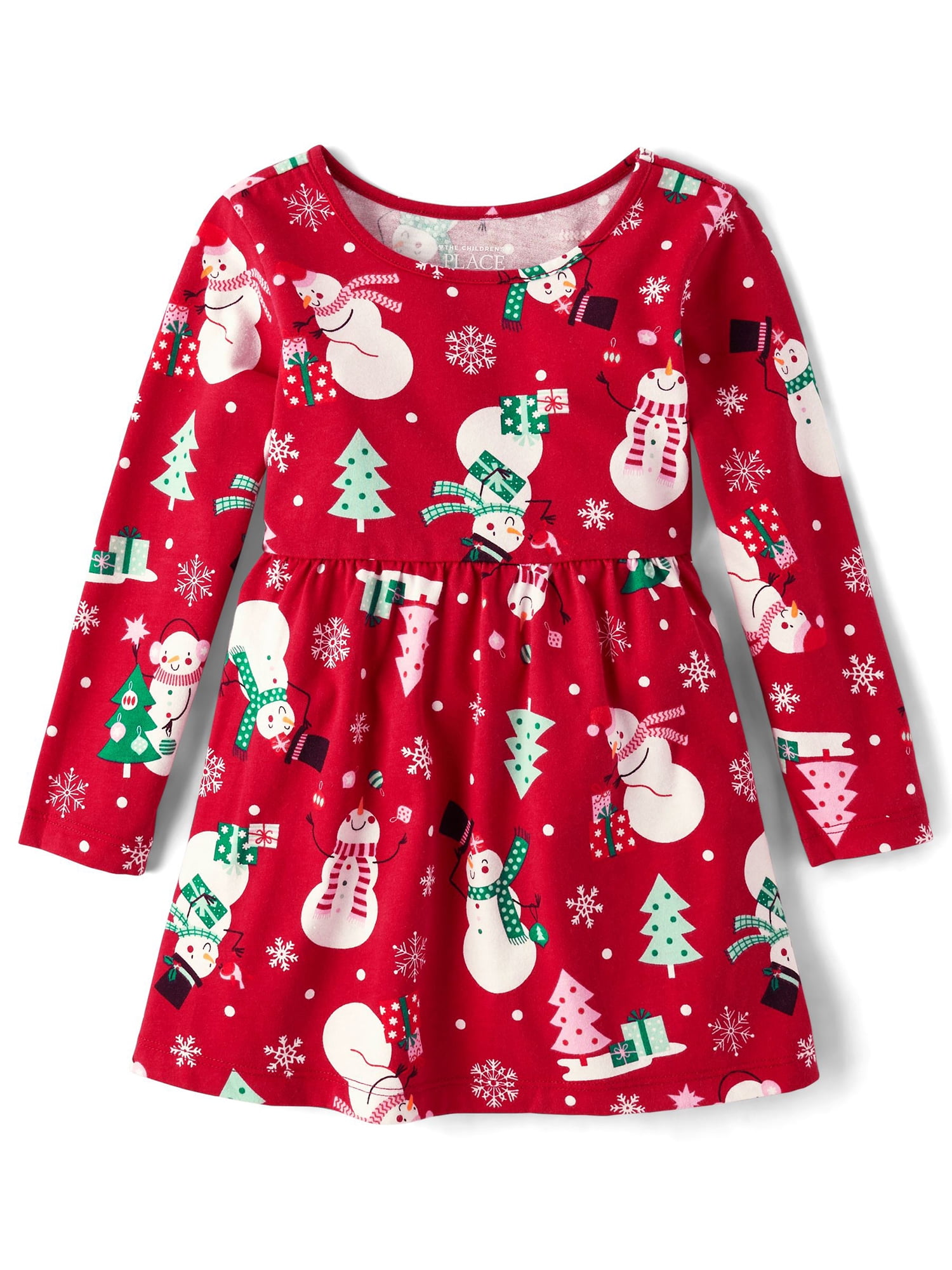 The Children's Place Baby & Toddler Girls Long Sleeve X-Mas Dress ...