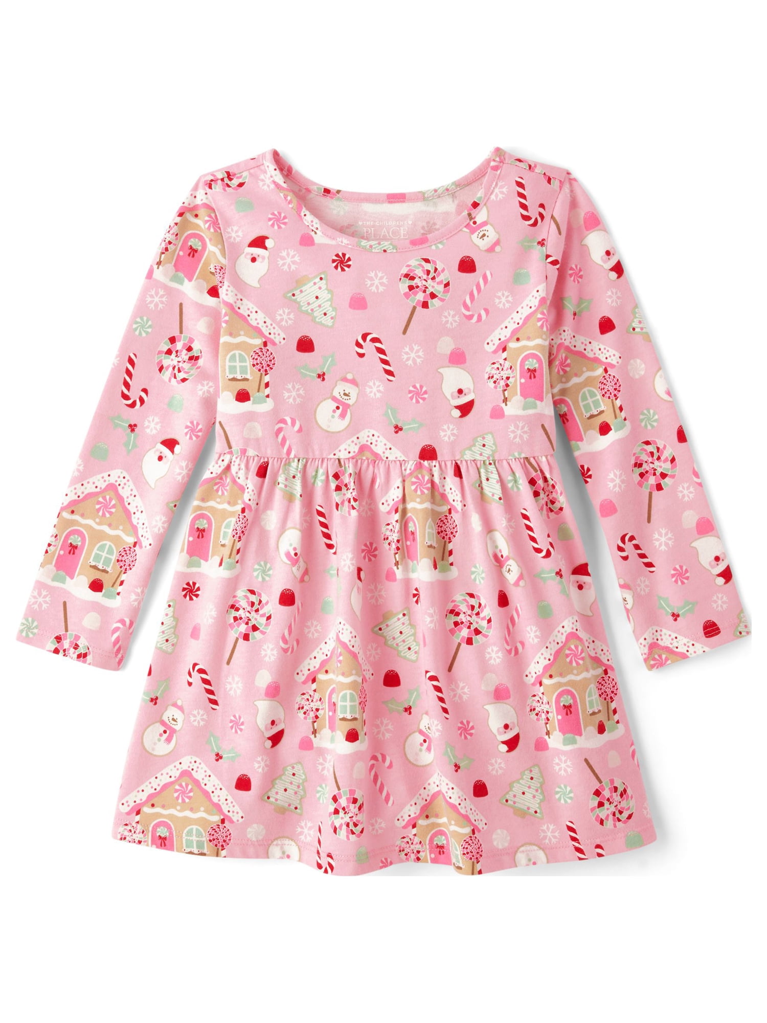 The Children's Place Baby & Toddler Girls Long Sleeve X-Mas Dress ...