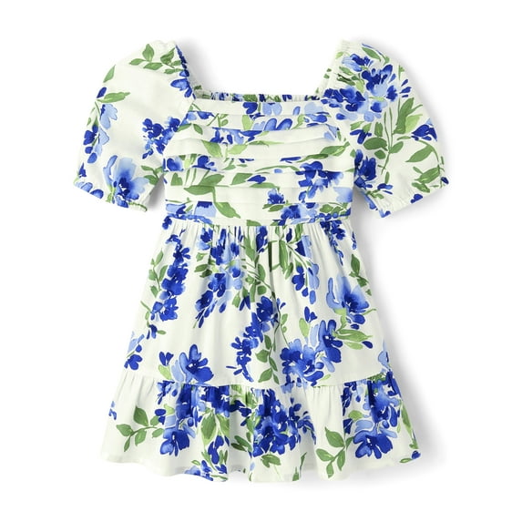 The Children's Place Baby Toddler Girls Short Sleeve Pleated Dress ...