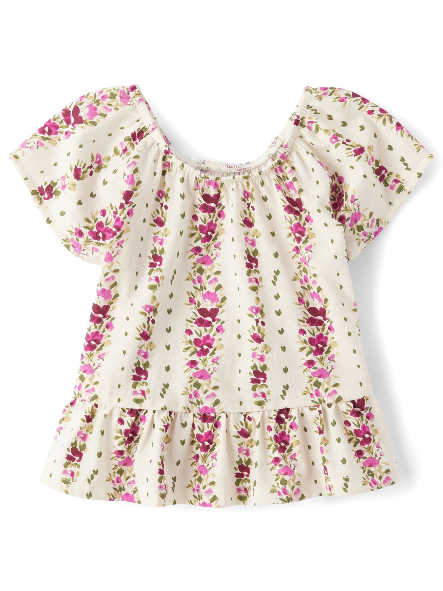 The Children's Place Baby & Toddler Girls Scoop Neck Flutter Top, Sizes ...