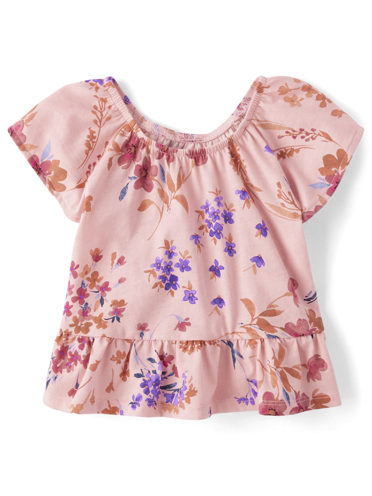 The Children's Place Baby & Toddler Girls Scoop Neck Flutter Top, Sizes ...