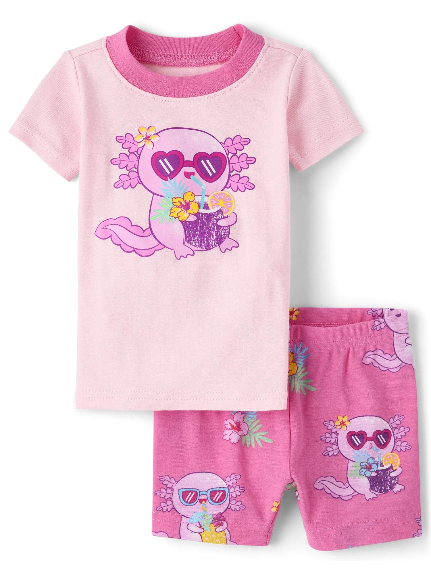 The Children's Place Baby & Toddler Girls Short Sleeve Summer Axolotl ...