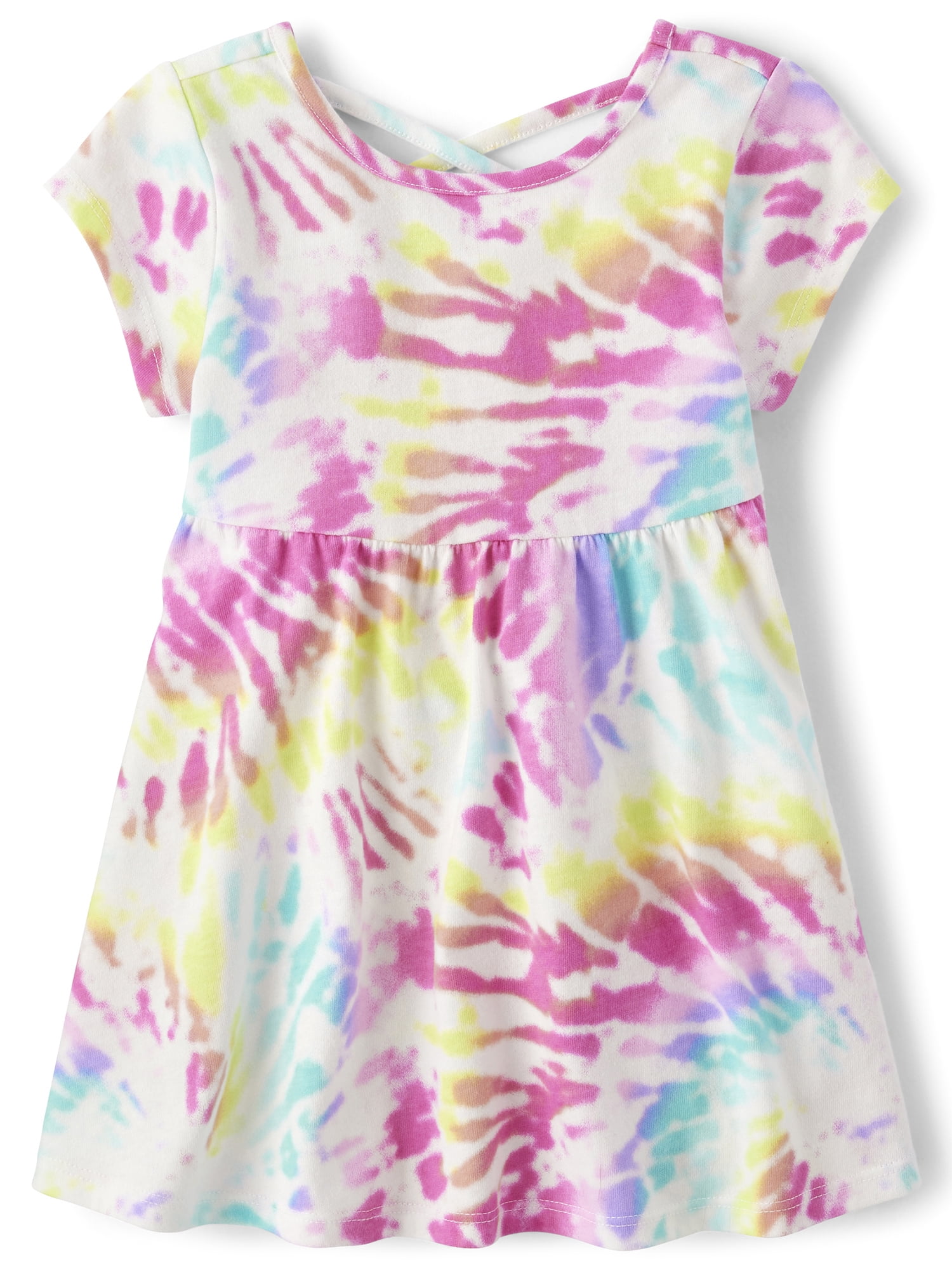 The Children's Place Baby & Toddler Girls Short Sleeve X-Back Dress ...