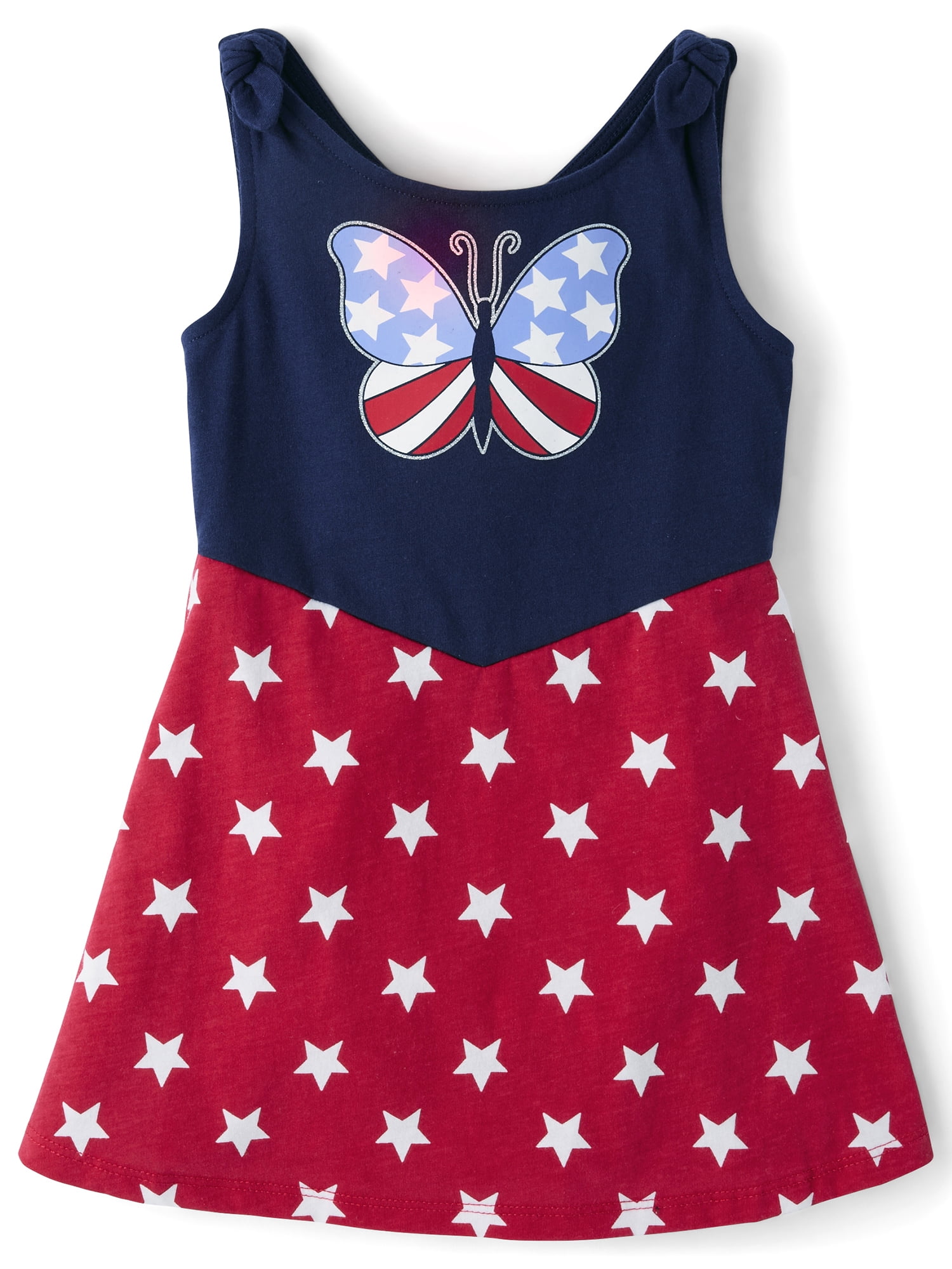 The Children's Place Baby & Toddler Girls Sleeveless Americana Tie ...
