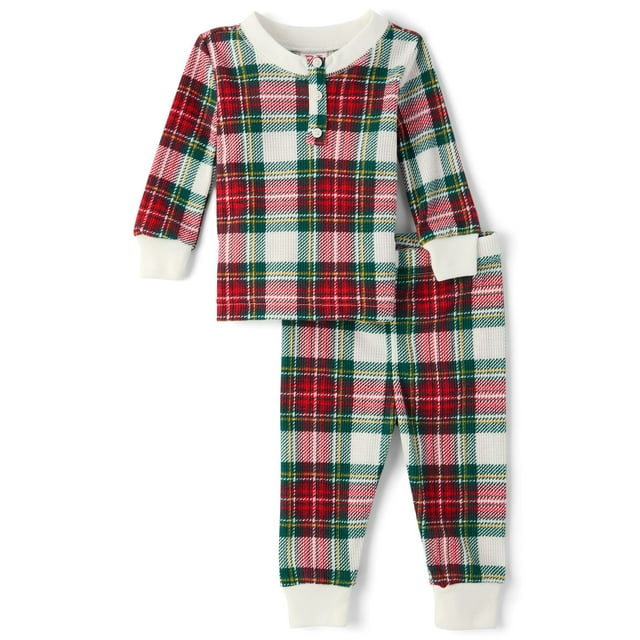 The Children's Place Baby & Toddler Long Sleeve Red Tartan Plaid ...
