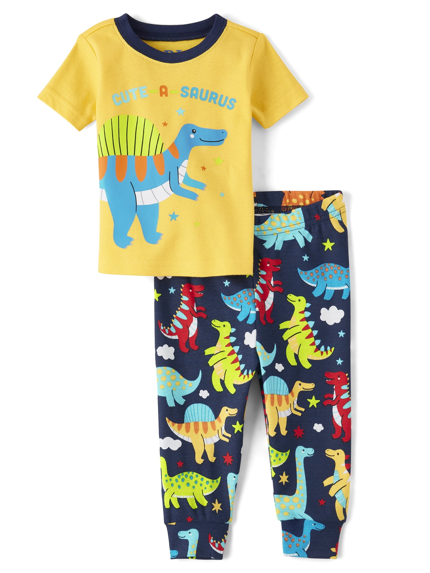 The Children's Place Baby & Toddler Boys Short Sleeve Cotton PJs, Sizes ...