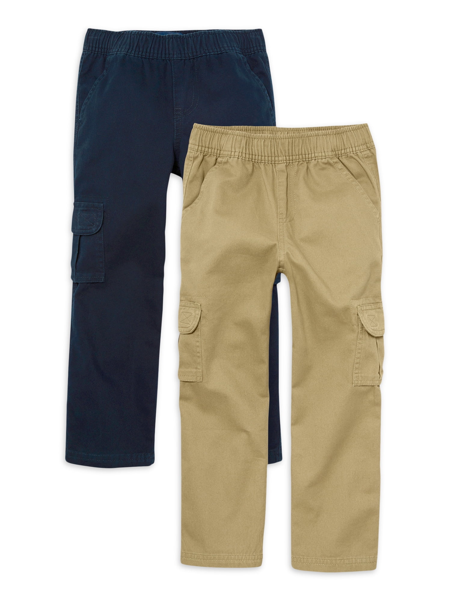 The Children's Place Boys Pull-On Cargo Pant, 2-Pack, Sizes 4-18 ...