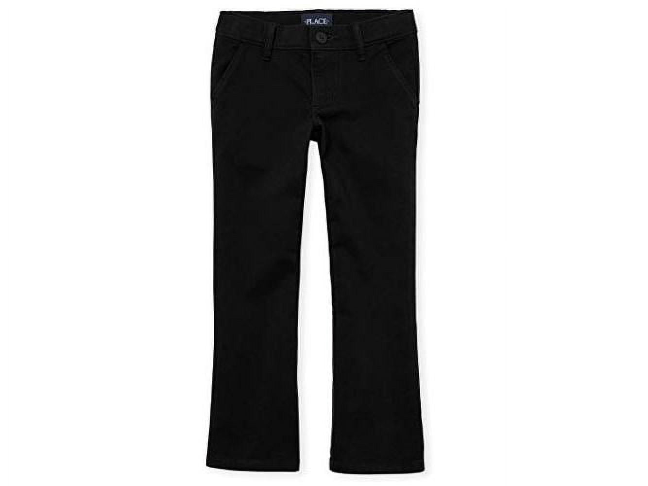 The Children's Place Big Girls' Uniform Pants, Black 43302, 6X/7 ...