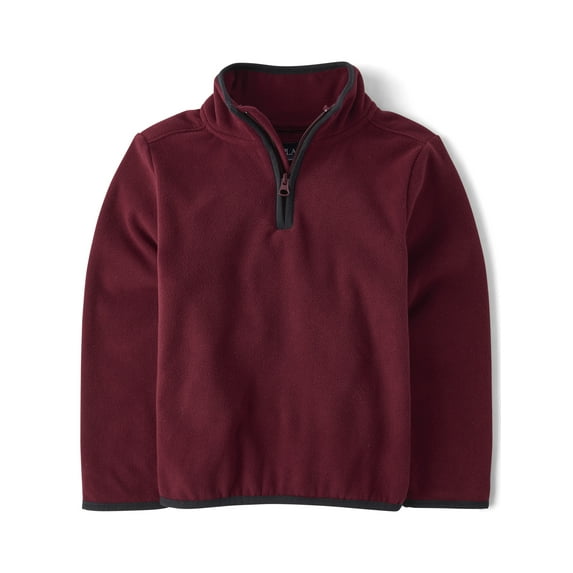 The Children's Place Boys Long Sleeve Microfleece Half Zip Pullover ...