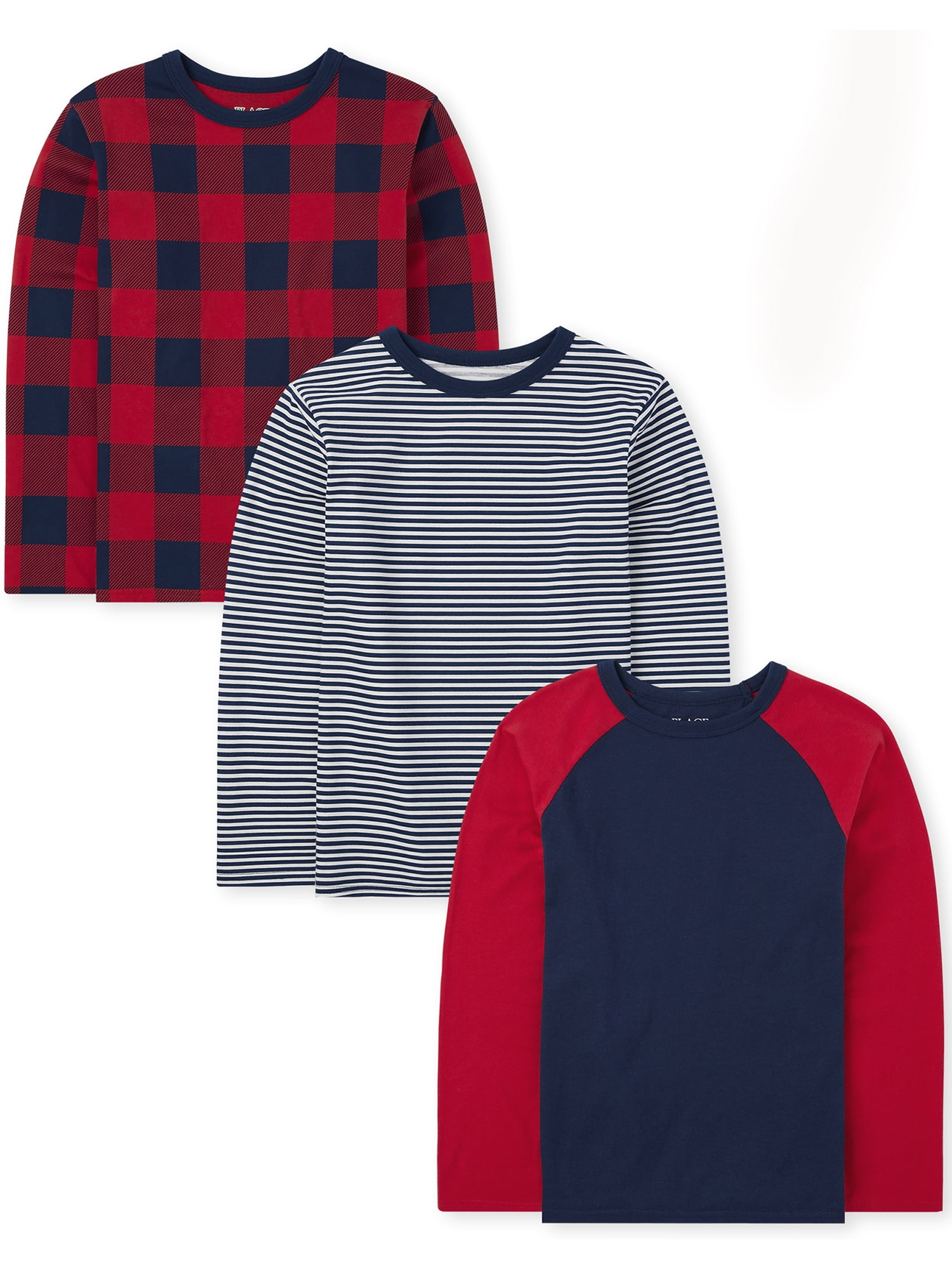 The Children's Place Long Sleeve Crew Neck Harvest T-Shirts (Big Boy's ...