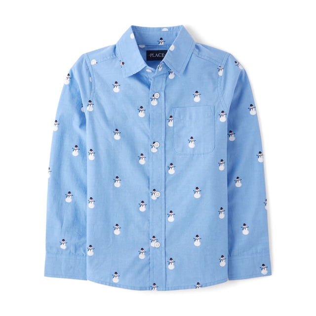 Boys Snowman Shirt