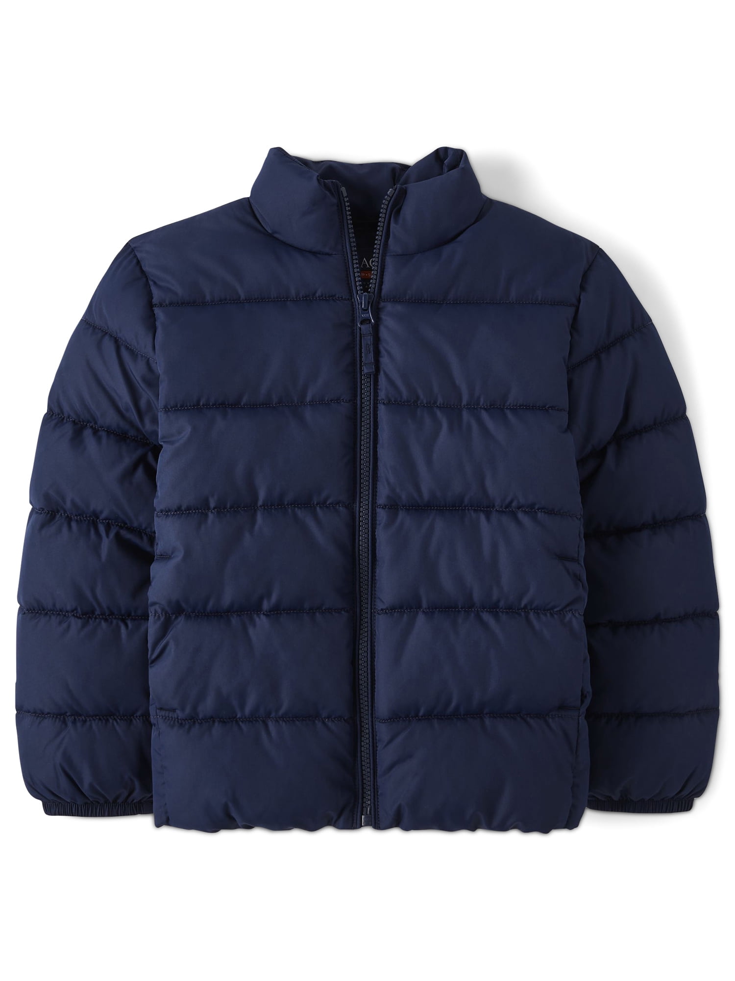 The Children's Place Boys Long Sleeve Zip-Up Puffer Winter Jacket ...