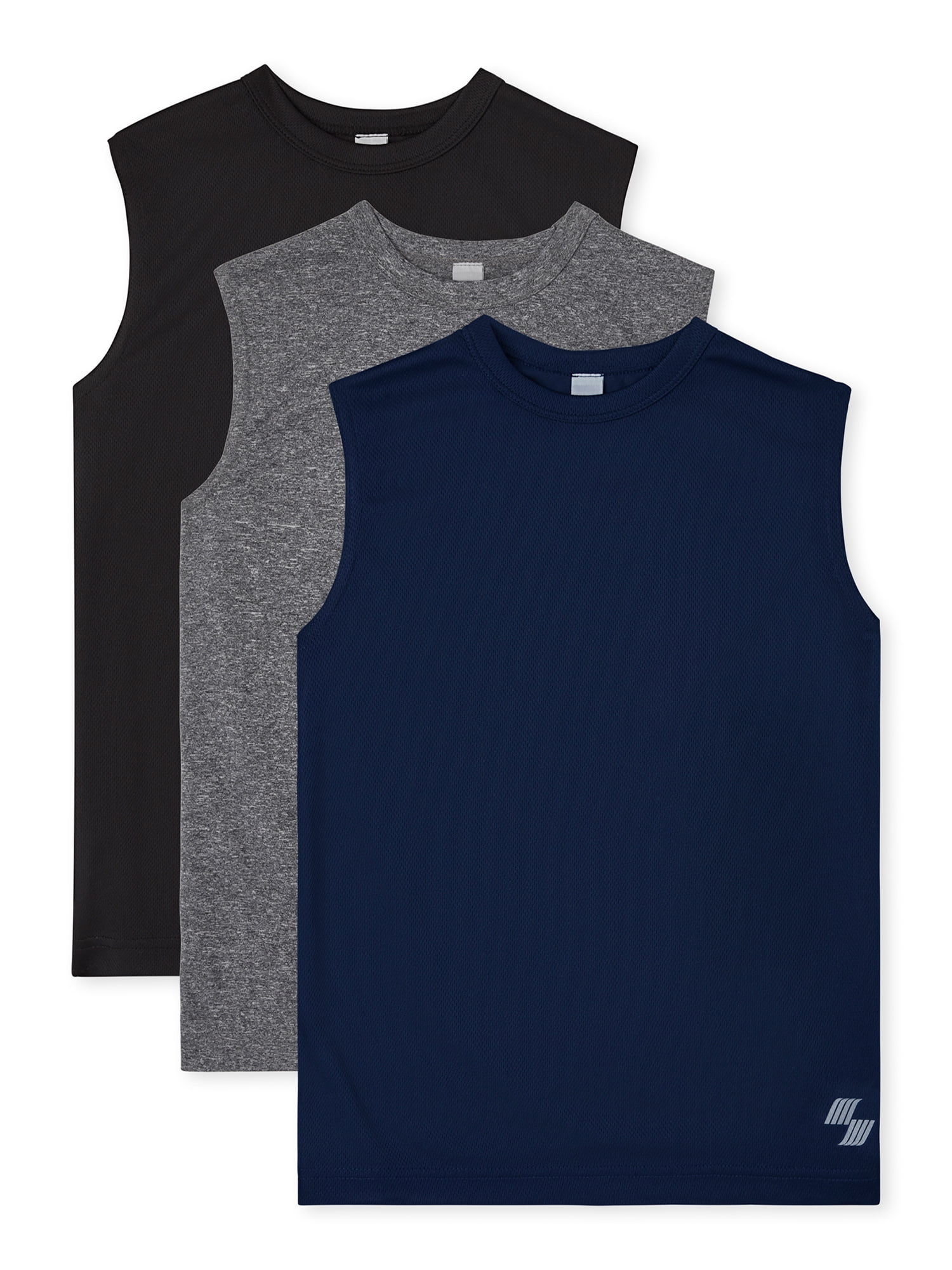 The Children's Place Boys Performance Muscle Tank Top, 3-Pack, Sizes XS ...