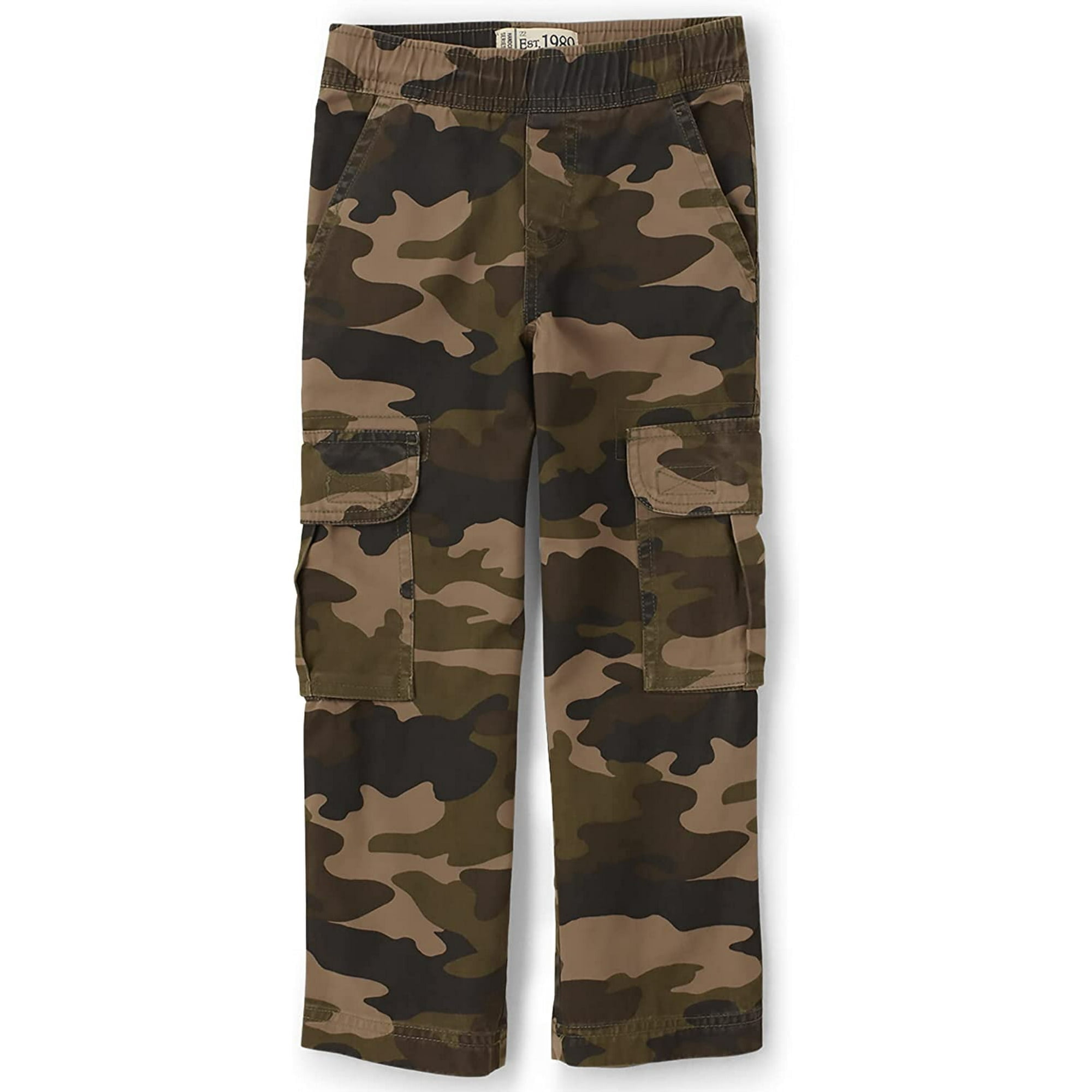 The Children's Place Boys' Pull on Cargo Pants Husky 14 Husky Olive ...